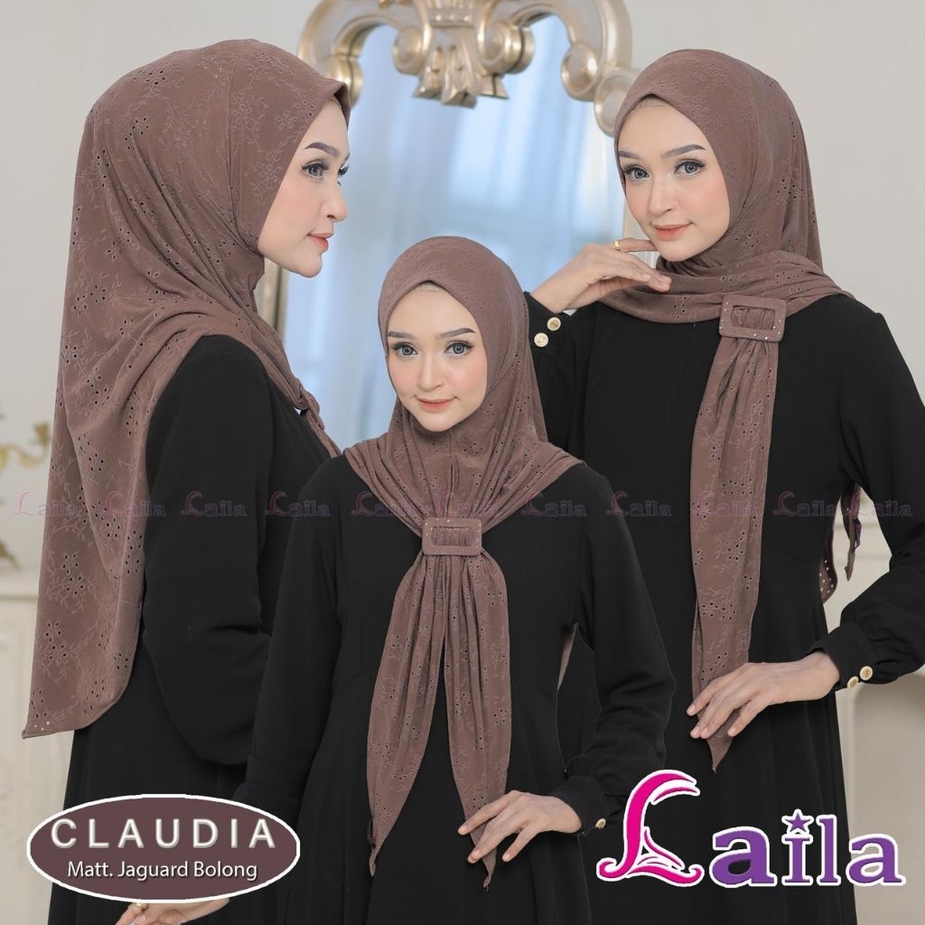 Jual LAILA CLAUDIA // HIJAB GESPER// HIJAB INSTAN SEGITIGA | Shopee Indonesia
