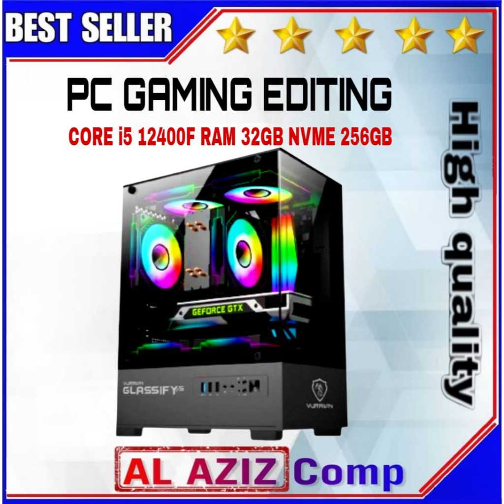 Jual PC Rakitan Gaming Intel Core i5 12400F VGA GTX 1650 4GB Ram 32GB Nvme 256GB Murah ...