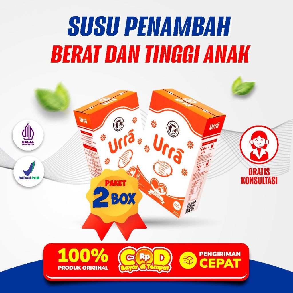 Jual Susu Urra Paket 2 Box - Penambah Berat Badan dan Tinggi Badan Anak ...