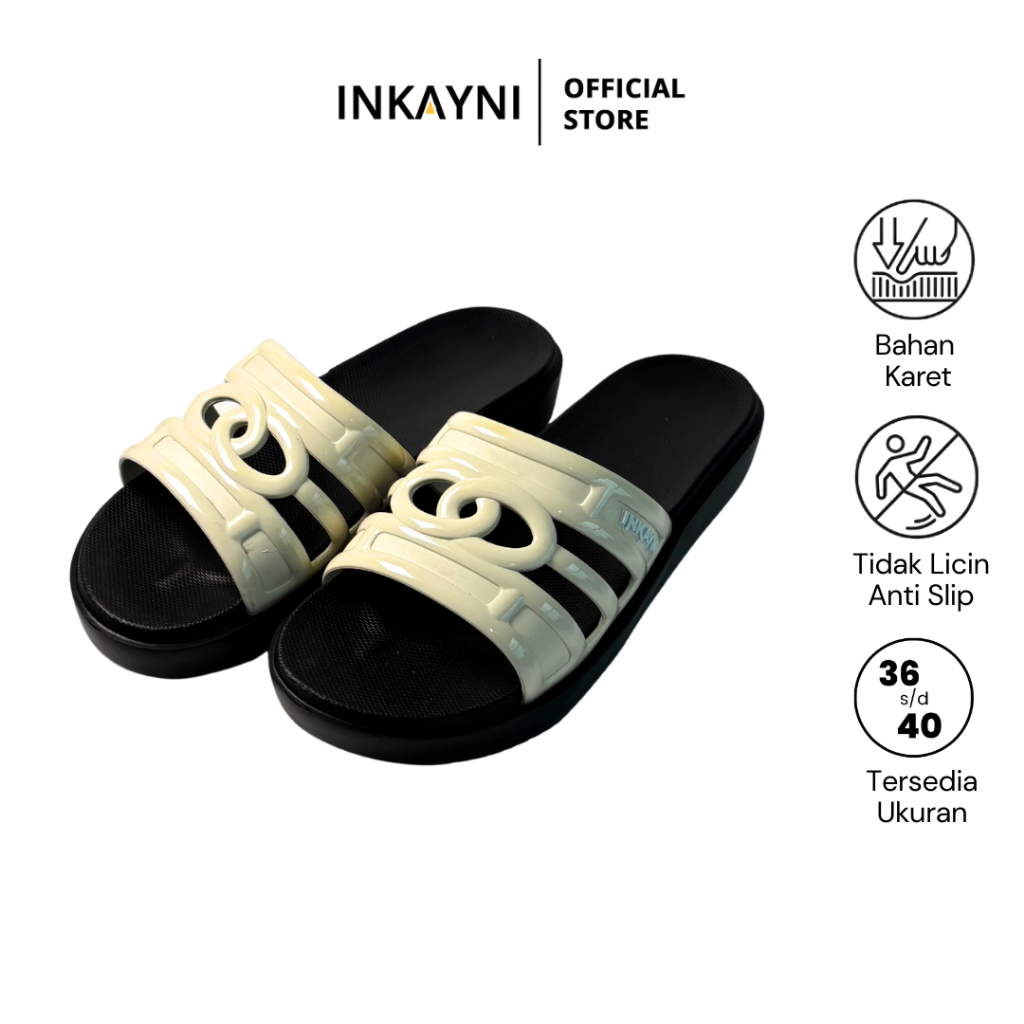 Jual INKAYNI Sendal Slop Sandal Wanita Rumah Slipper Sepatu Sendal ...