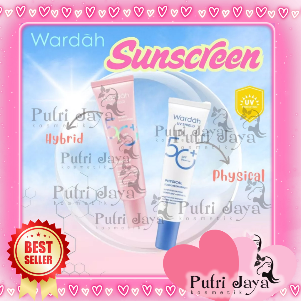 Jual WARDAH UV Shield Tone Up & Physical Sunscreen SPF 50+ PA++++ 30ml ...