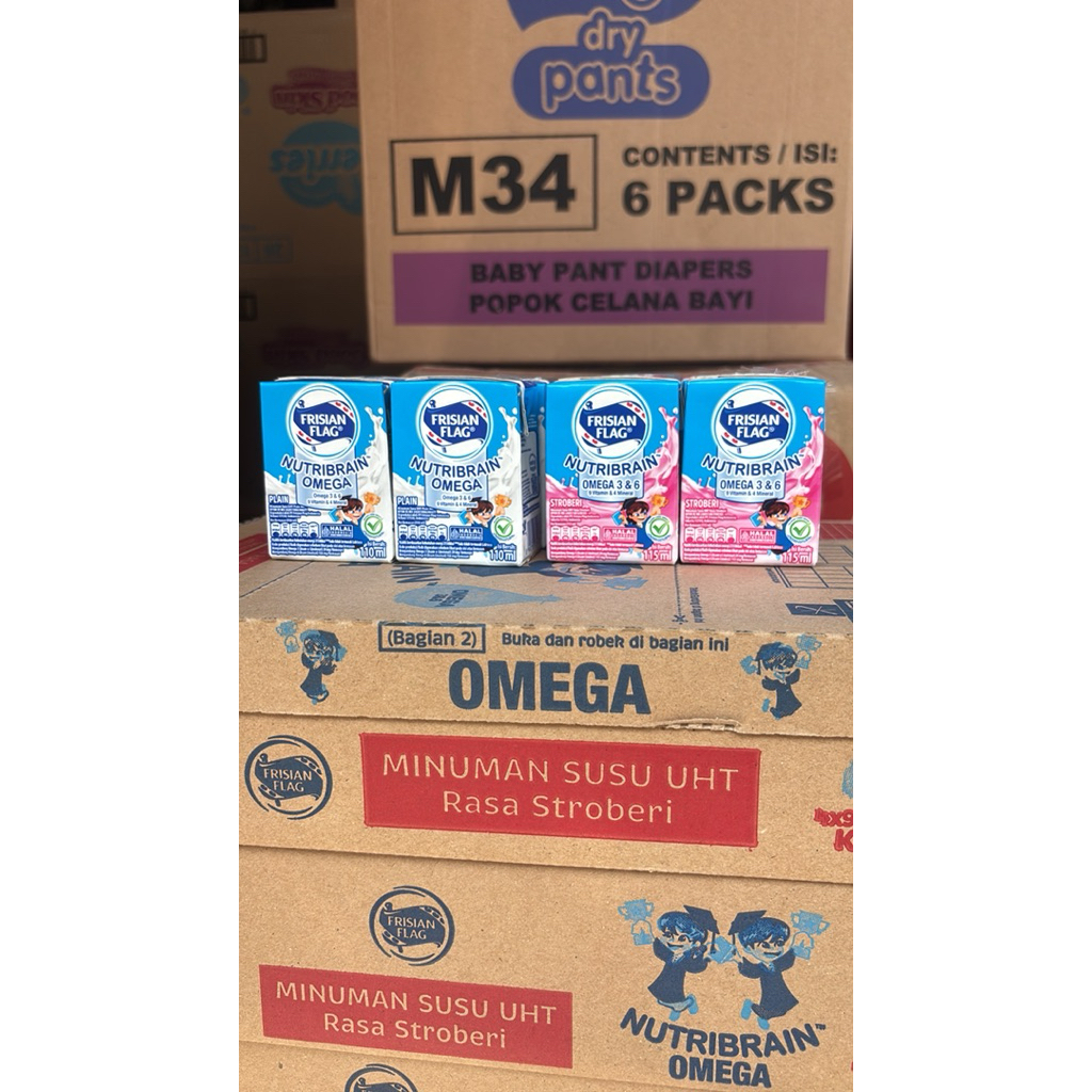 Jual Frisianflag UHT nutribrain 115ml 1 karton isi 36 Rasa Cokelat Strawberry dan Plain | Shopee ...