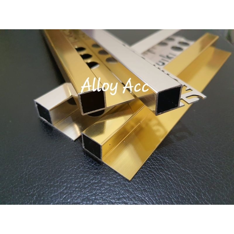 Jual Tile Trim Aluminium / Kuku Macan Aluminium SQUARE | Shopee Indonesia