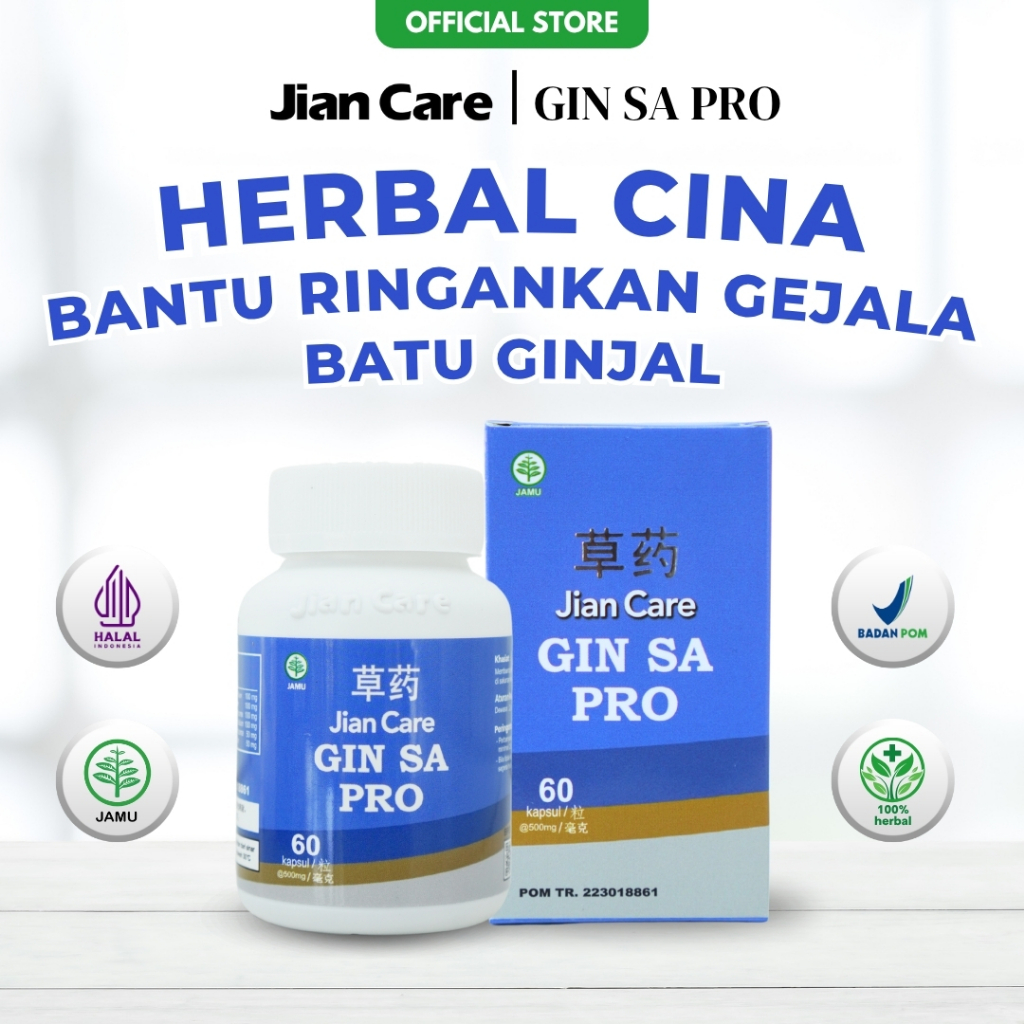 Jual Jian Care Ginsa Pro - Obat Cina Herbal Untuk Meredakan Batu Ginjal ...