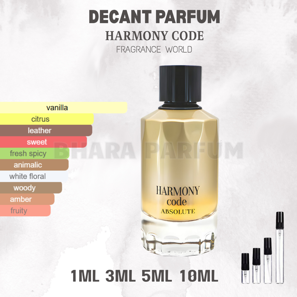 Jual Decant - Fragrance World Harmony Code (Limited JxB 2025) | Shopee ...