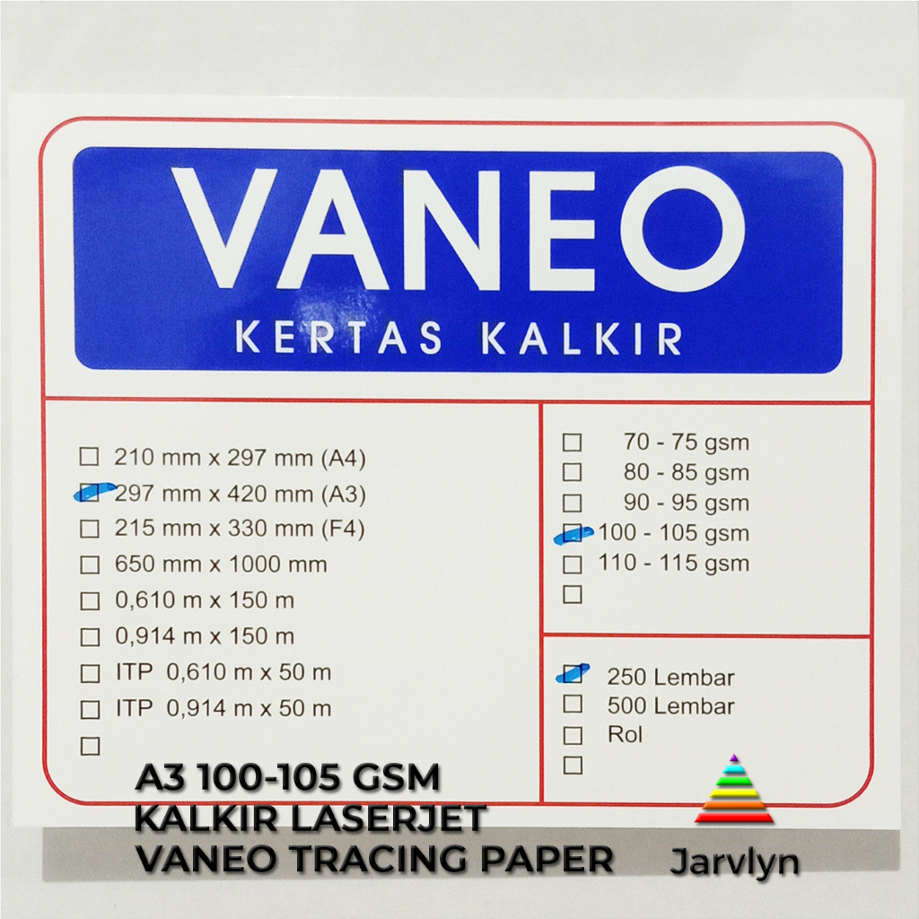 Jual Vaneo Kertas Kalkir A3 100/105 gsm Tracing Paper | Shopee Indonesia