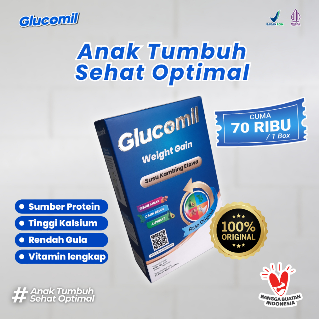 Jual Susu Pertumbuhan Anak - GLUCOMIL 1 Box Susu Bubuk Etawa Ekstrak ...
