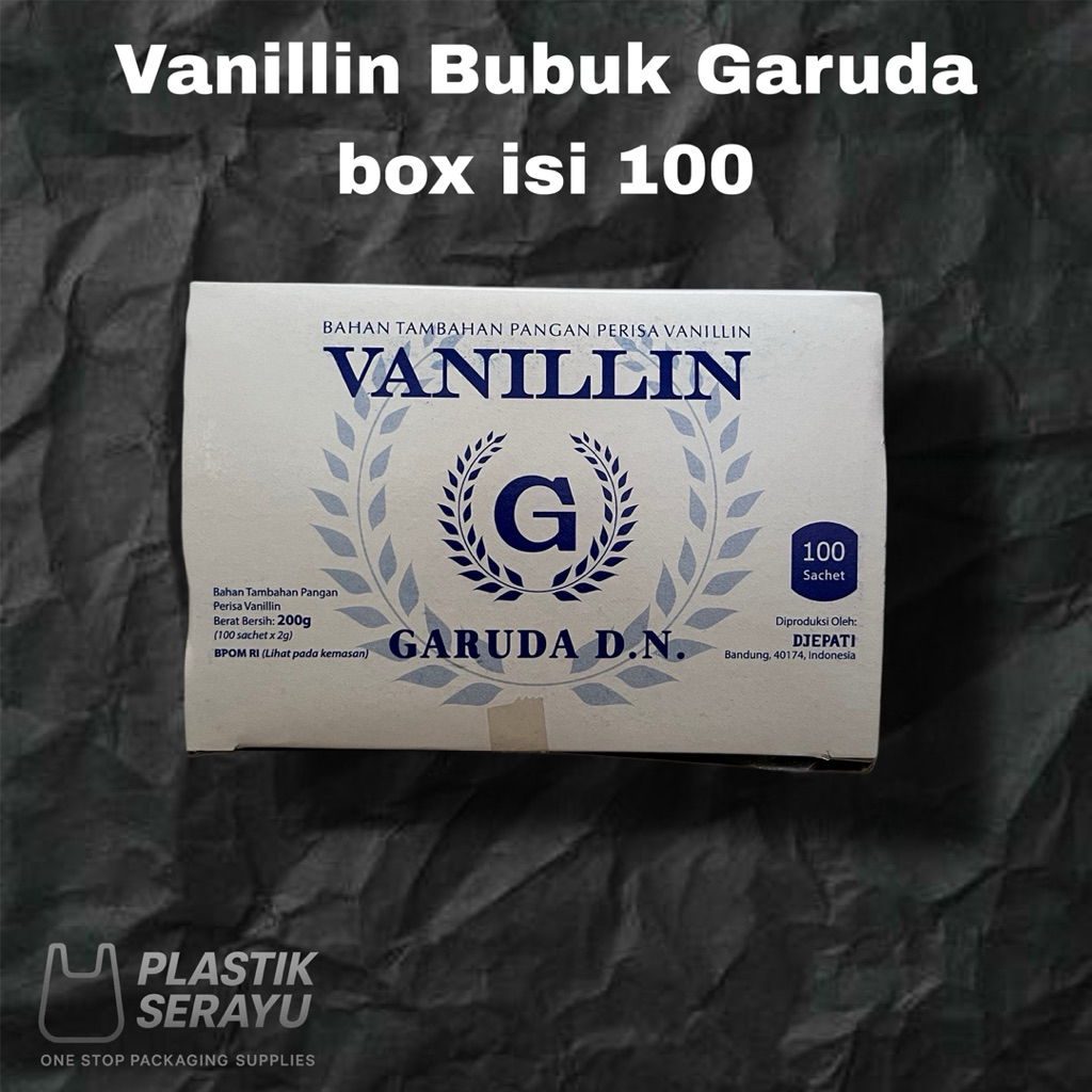Jual Vanilli Bubuk / Perisa vanilli cap Garuda / Harum / 1 pak isi 100 ...