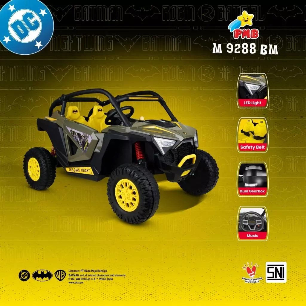 Jual limited Edition Stok Terbatas Mainan Anak Mobil Aki M9288 Batman ...
