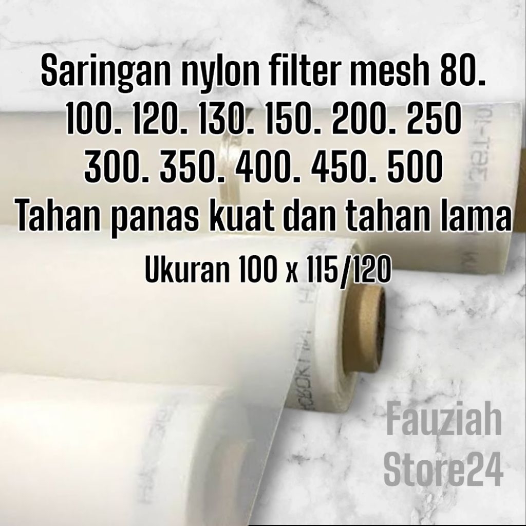 Jual kain saringan nylon filter mesh 80. 100. 120. 130. 150. 200. 250 ...