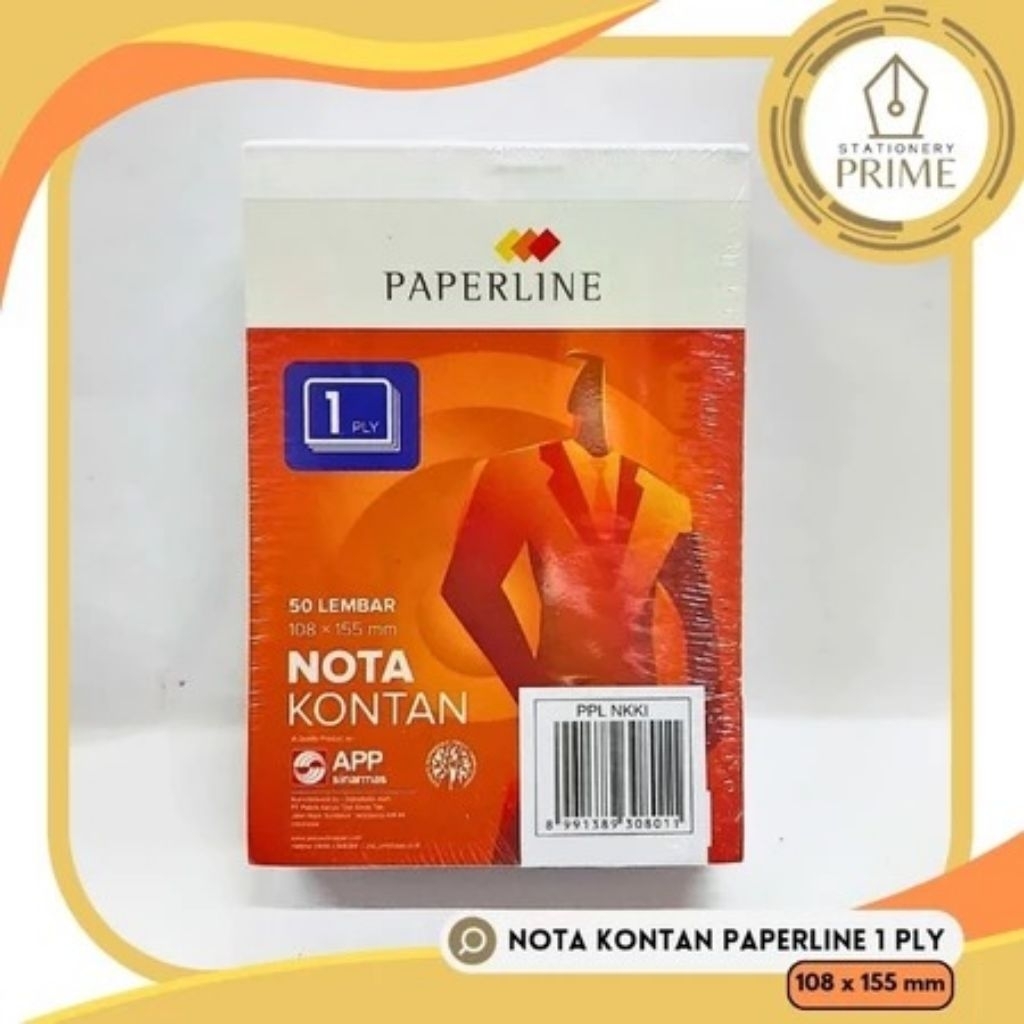Jual Nota Kontan / Bon Kecil 1 Ply 1 Rangkap Paperline (1 Pack isi 10 ...