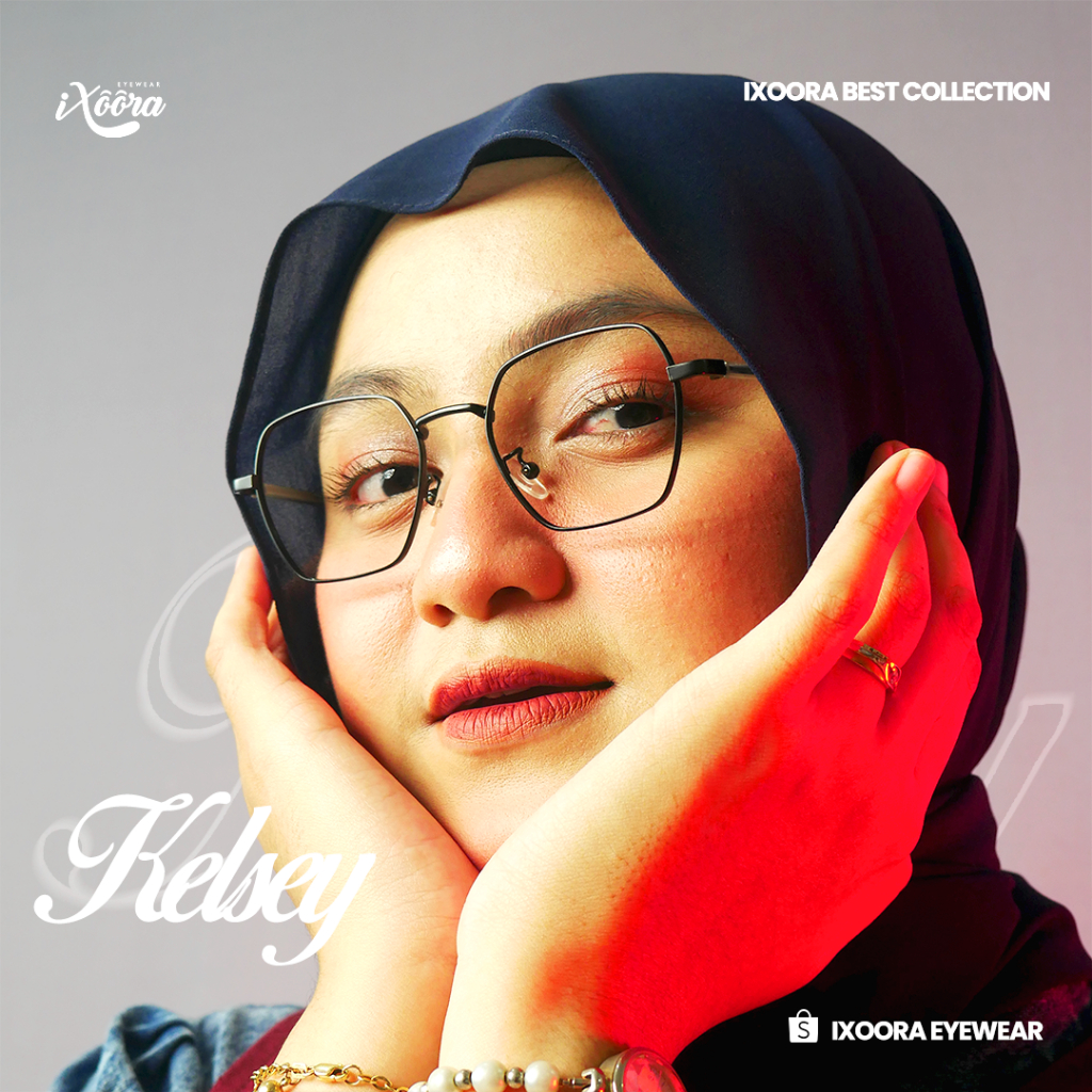 Jual Frame Kacamata Anti Radiasi Ixoora Kelsey Pria Wanita | Shopee Indonesia