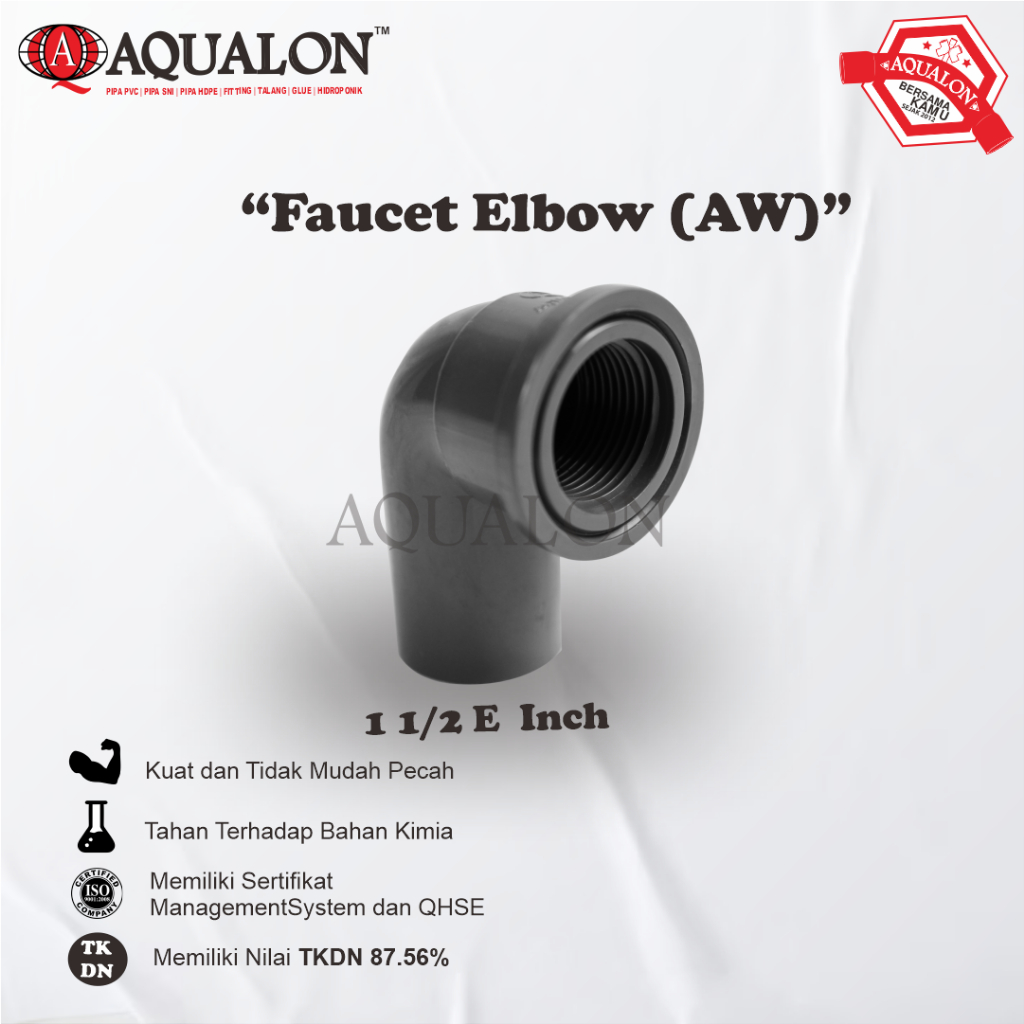 Jual FAUCET ELBOW (AW) 1 1/2 INCH E - AQUALON | Shopee Indonesia