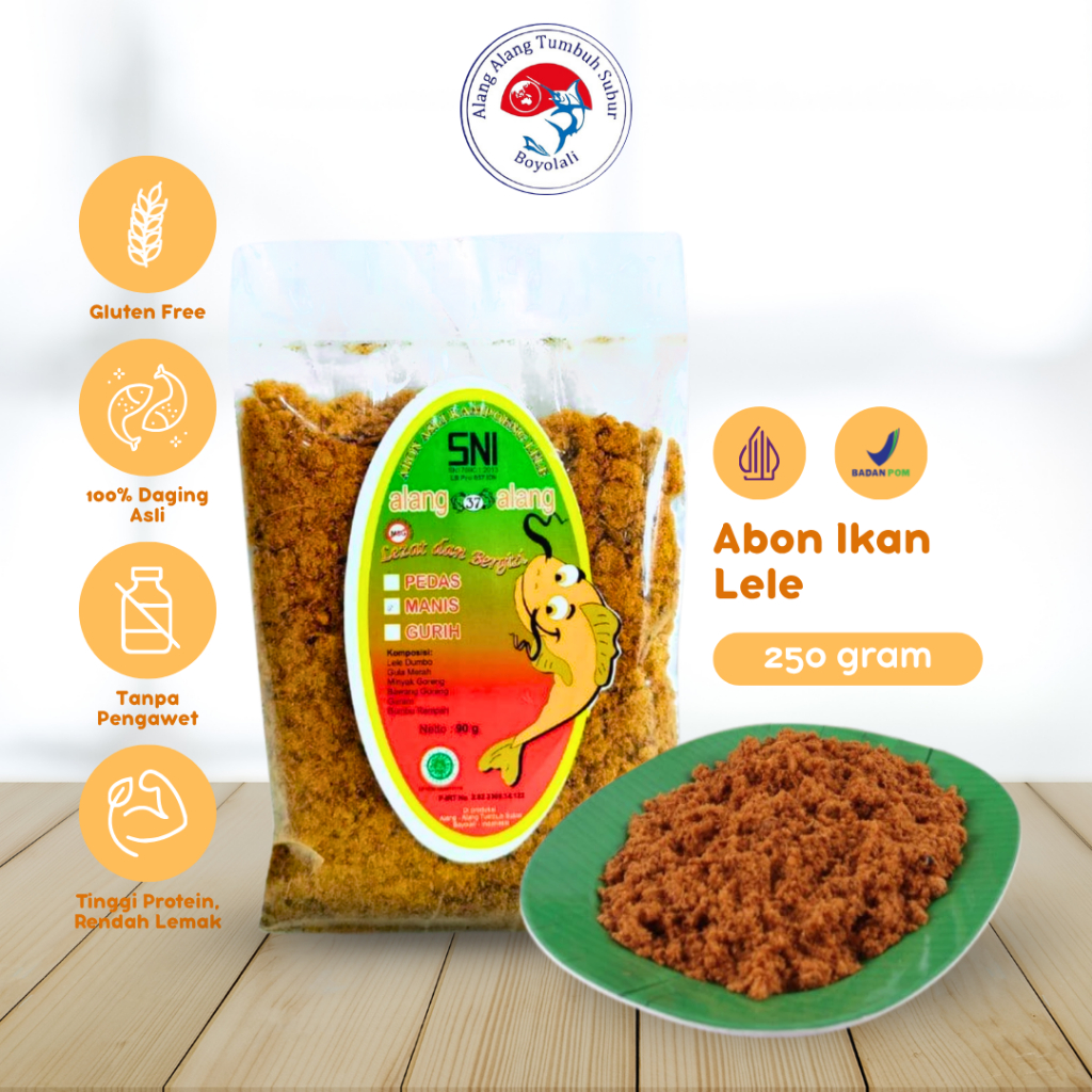 Jual Abon Ikan Lele Manis Pedas Gurih Lauk Siap Saji Homemade 250gr ...