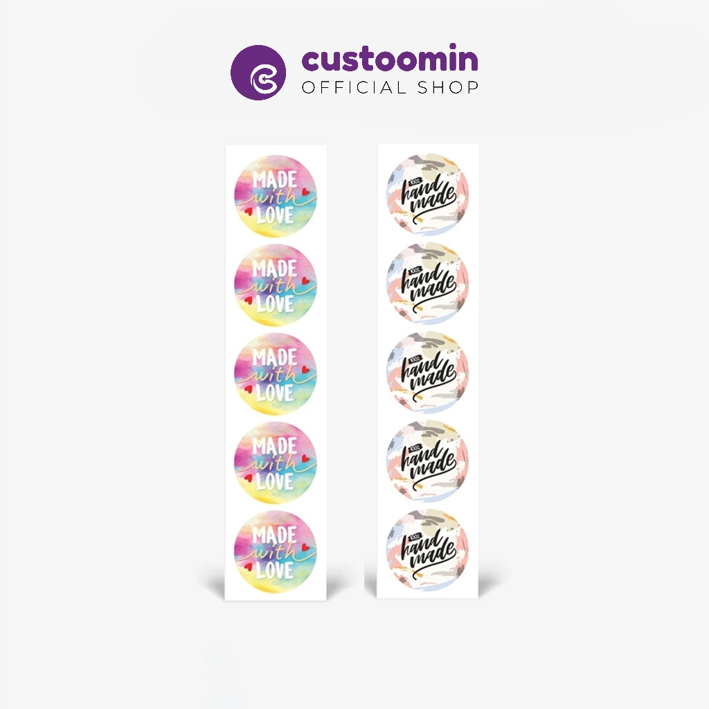 Jual Label Seal Bulat | (1 Lembar Isi 5 Pcs Diameter 4,5 cm) - Sticker ...