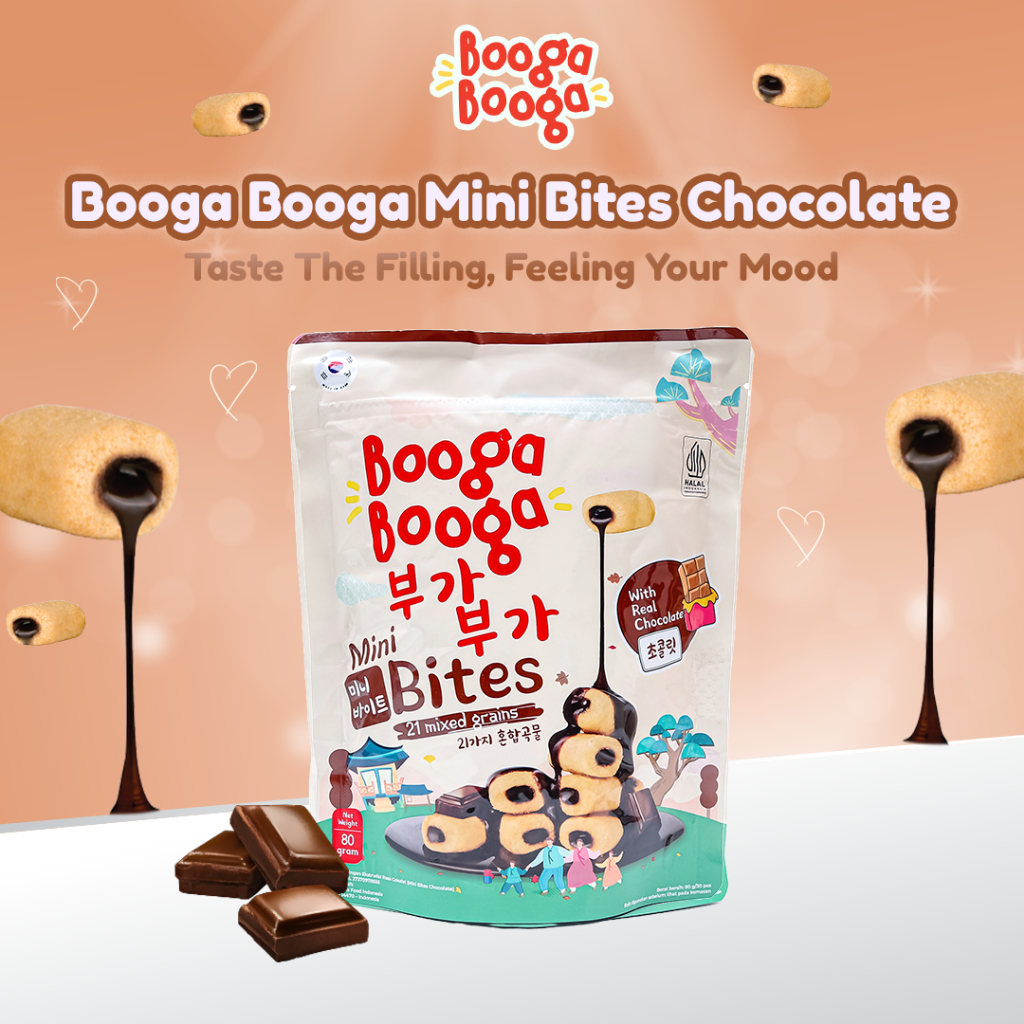 Jual Booga Booga Mini Bites Chocolate 80gr | Shopee Indonesia