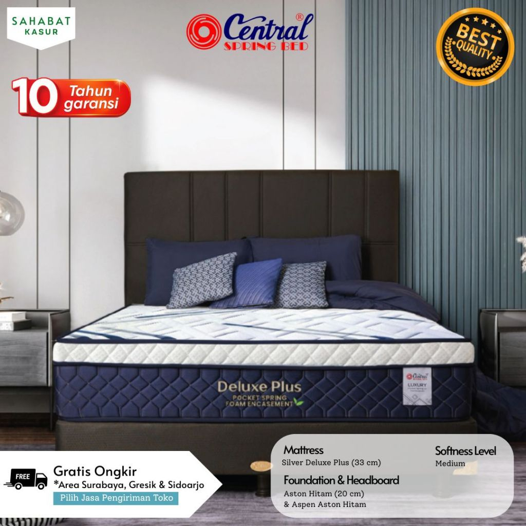 Jual Springbed Kasur Central Deluxe Plus Pocket Spring / Spring Bed ...