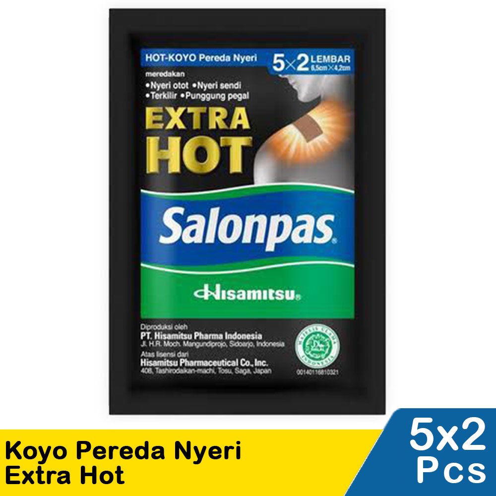 Jual Morinz Salonpas Hijau Koyo Hitam Extra HOT 5x2lbr (1 Sachet ...