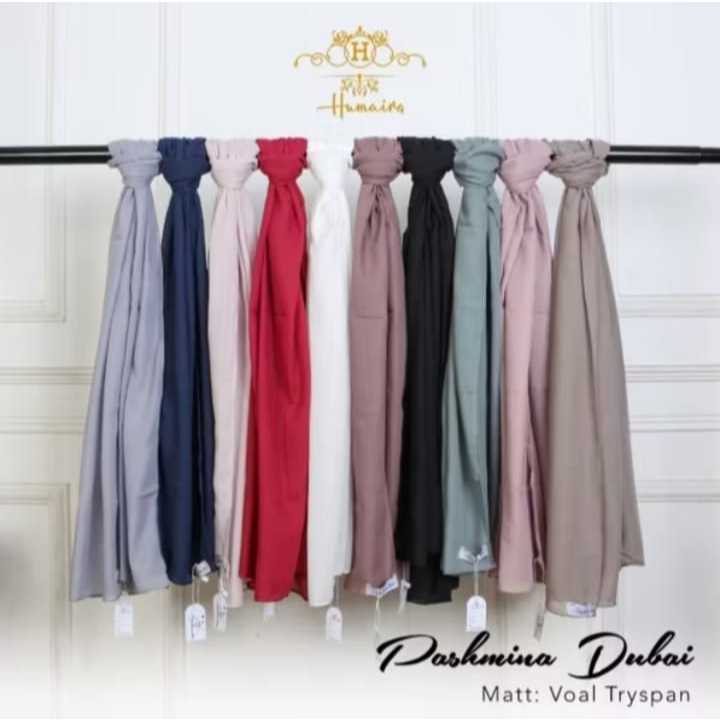Jual Pashmina Voal Tryspan Polos – Adem, Ringan & Mudah Dibentuk ...