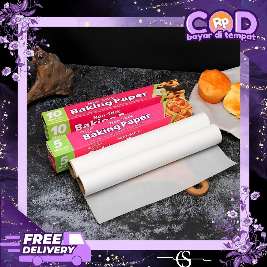 Jual Baking Paper Kertas Minyak Baking Kertas Roti Alas Roti Silicone ...