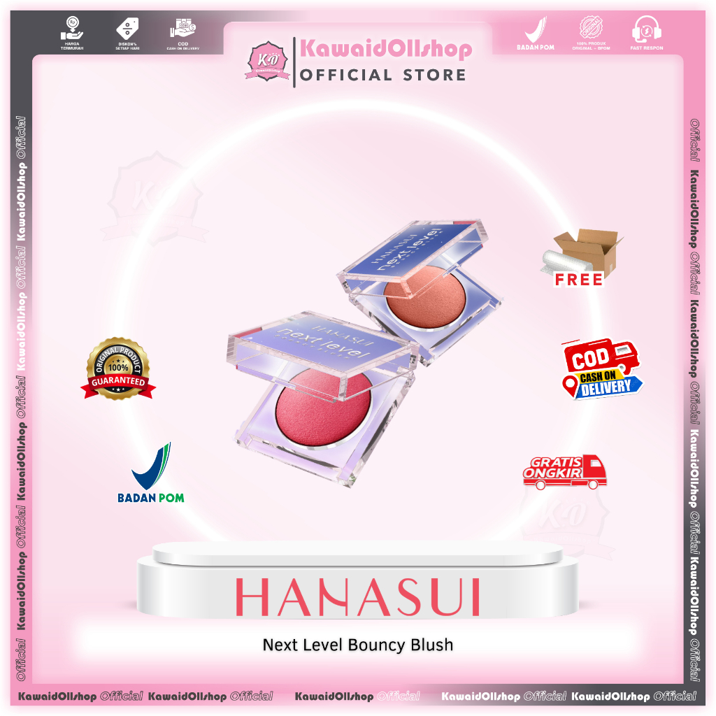 Jual Hanasui Next Level Bouncy Blush - Super Bouncy Blush Long Lasting ...