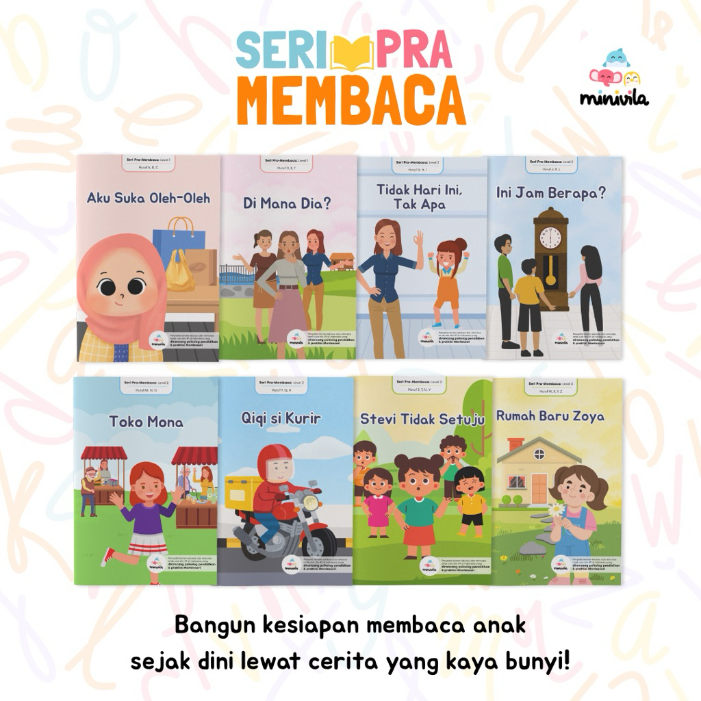 Jual Buku Seri Pra Membaca Minivila - Belajar Huruf Anak Balita ...