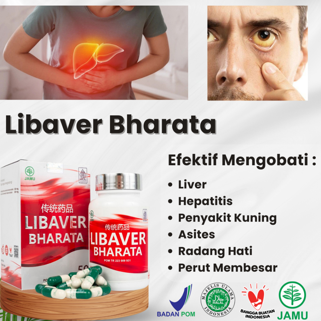 Jual Libaver Bharata Obat Liver & Hepatitis ABCDE Liver bengkak Sirosis ...