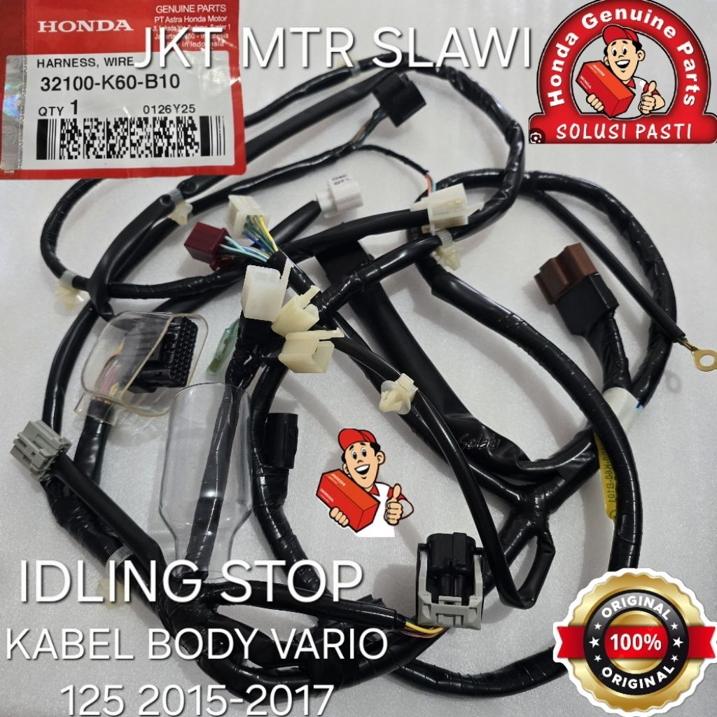 Jual 32100 k60 B10 Kabel body harness wire, kabel body , kabel utama vario 125 esp ISS idling ...