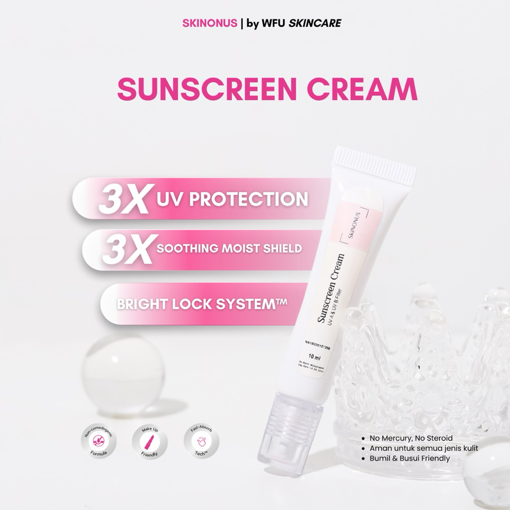 Jual SUNSCREEN GLOWING SKINONUS | SUNSCREEN HYBRID | UVA UVB FILTER ...
