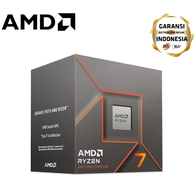 Jual AMD RYZEN 7 8700F BOX CPU Processor AMD AM5 Zen 4 8 Cores 16 Threads | Shopee Indonesia