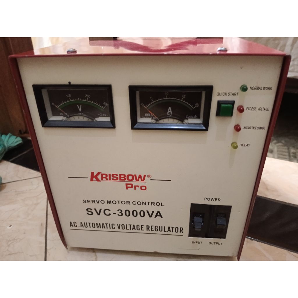 Jual stavol stabilizer krisbow pro 3000watt | Shopee Indonesia