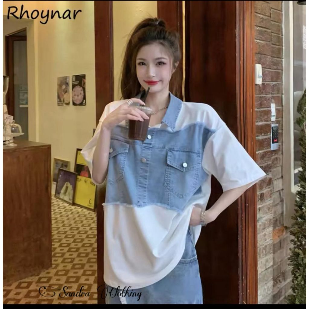 Jual Sandra'c havyn denim cotton shirt | Shopee Indonesia