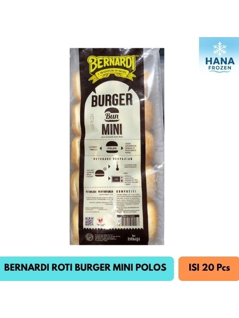 Jual BERNARDI ROTI BURGER BUN MINI POLOS ISI 20 PCS | Shopee Indonesia