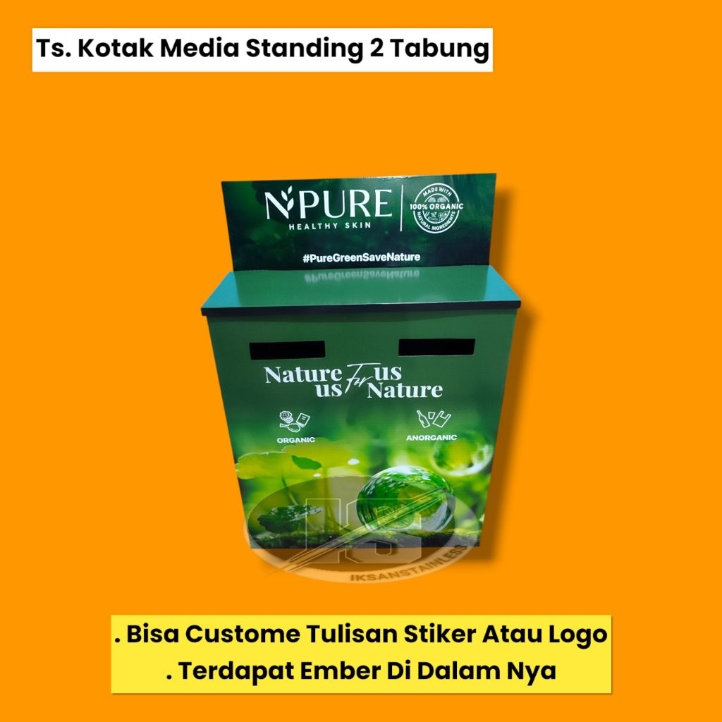 Jual TEMPAT SAMPAH KOTAK 2IN1 DROP BOX | Shopee Indonesia