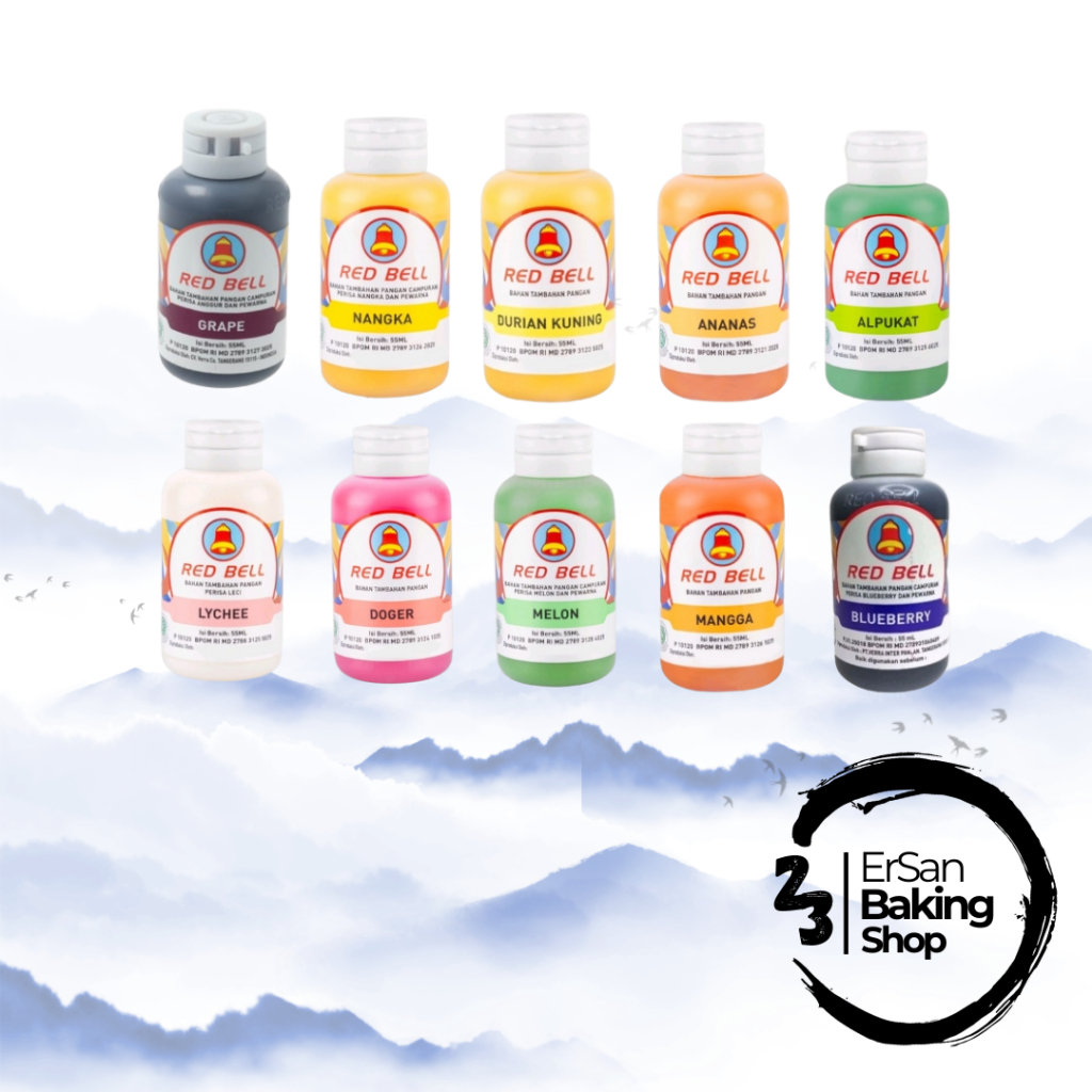 Jual Perisa Makanan Minuman Red Bell/Pasta Perisa Pewarna Red Bell ...