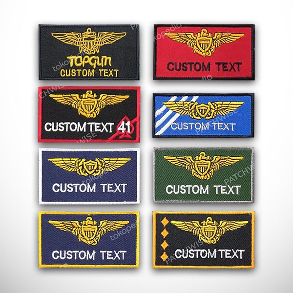 Jual Patch Custom Top Gun Maverick US Navy Squadron Nametag Bordir ...