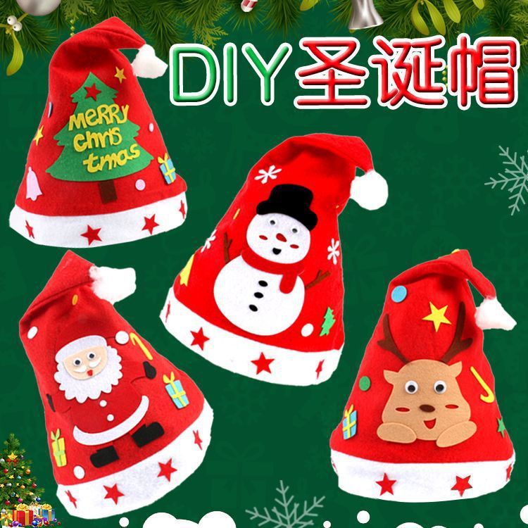 Jual DIY Topi Christmas tempelan Bahan Flanel | Shopee Indonesia