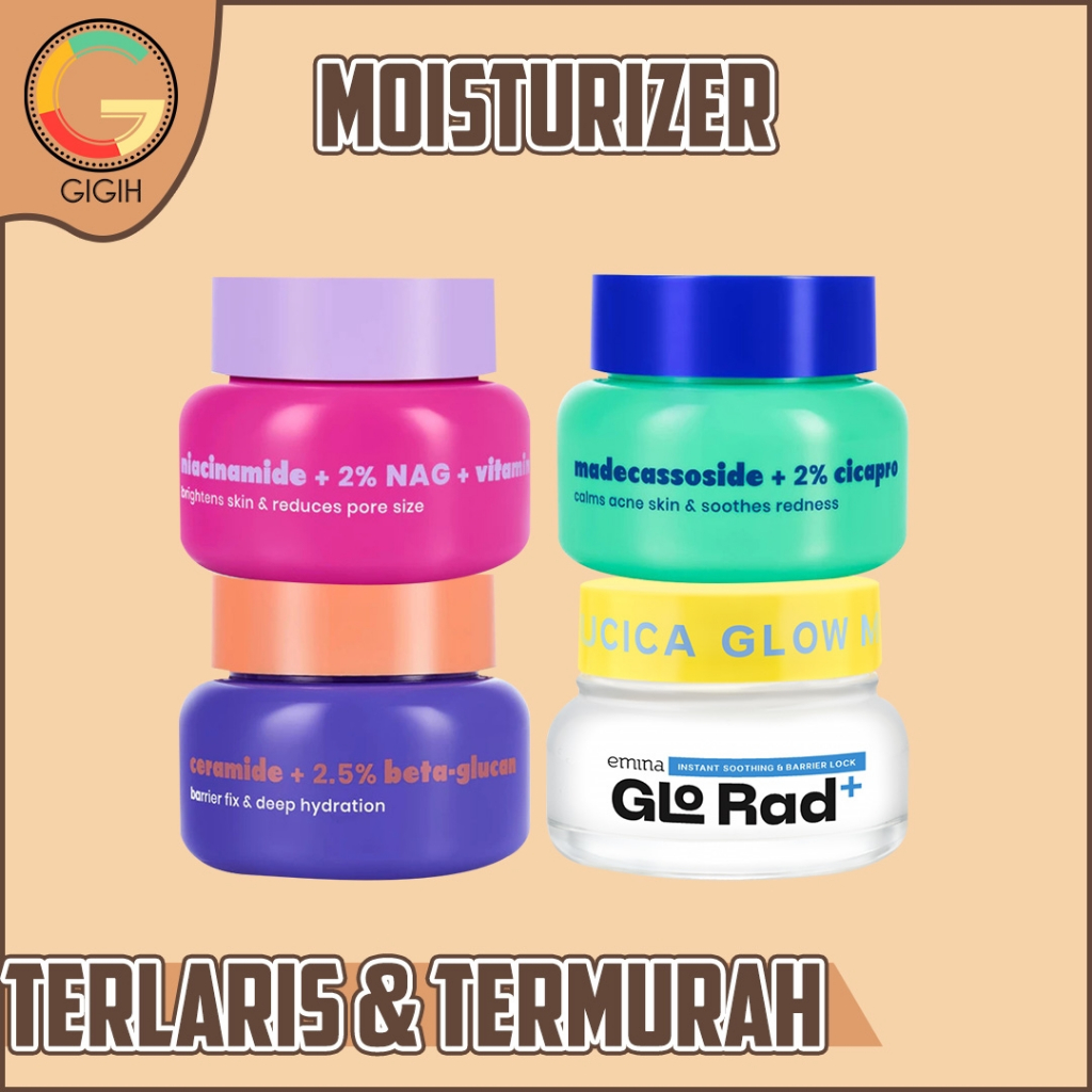 Jual EMINA WATER GEL / GLO RAD MOISTURIZER 30GR SERIES ( READY SEMUA ...