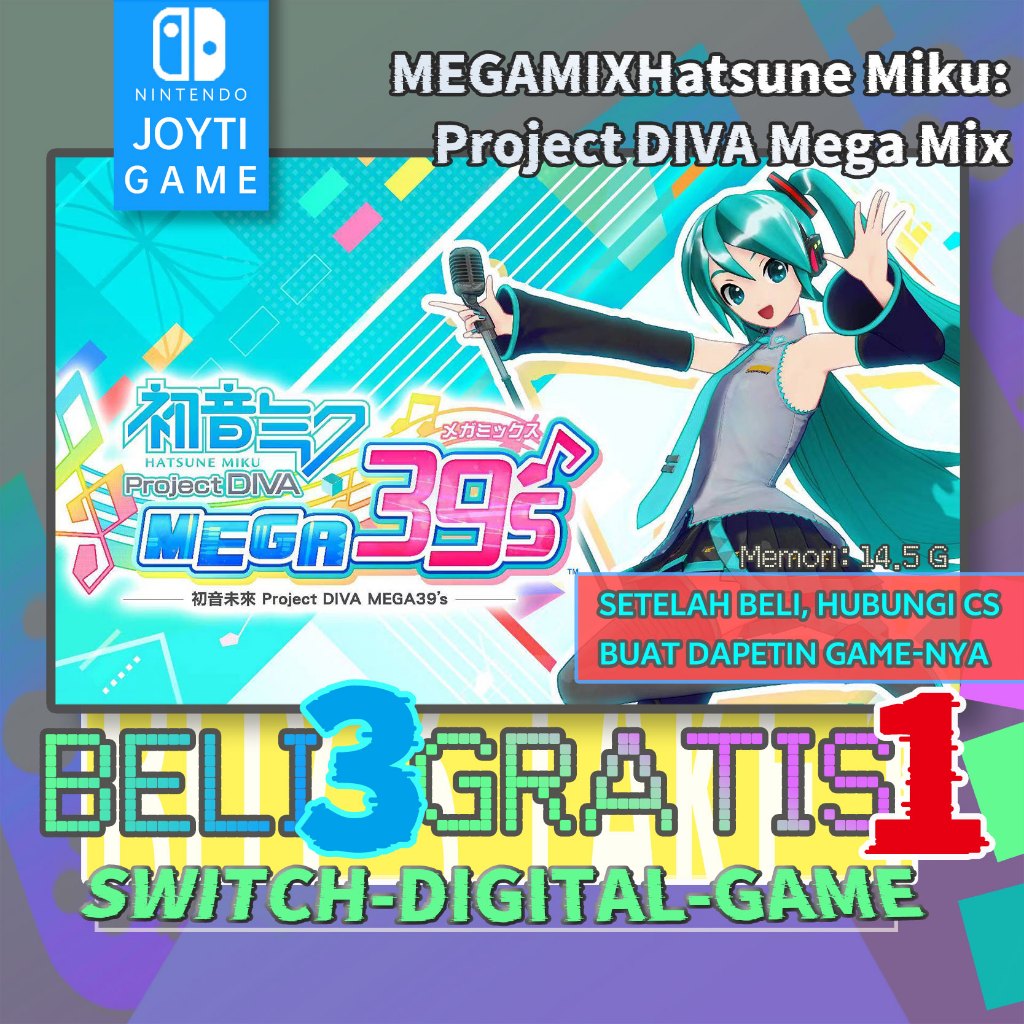 Jual MEGAMIXHatsune Miku: Project DIVA Mega Mix Nintendo Switch Digital ...