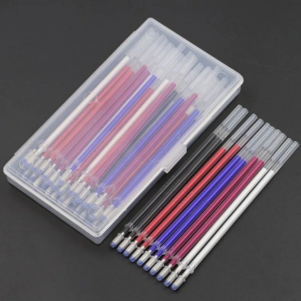 Jual Pen Pola Panas Pulpen Penanda Kain Heat Erasable Pen Isi 40 pcs ...