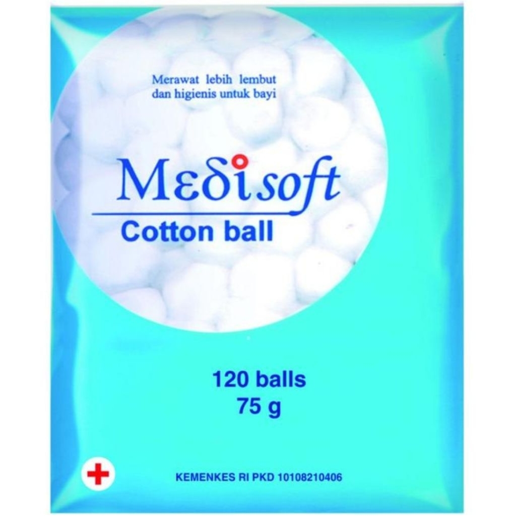 Jual Medisoft Cotton Ball/Kapas Bulat Untuk Bayi 120 ball-75g | Shopee ...