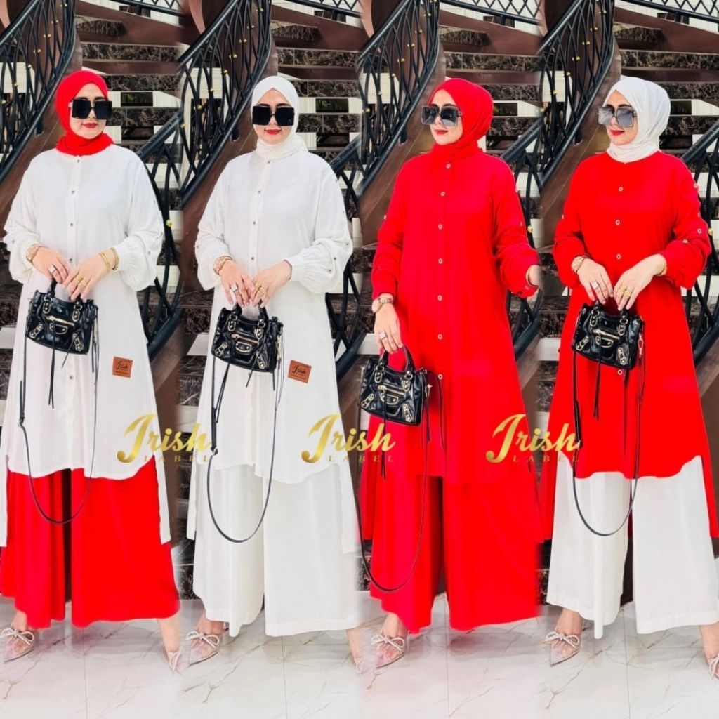 Jual VANUATU SET SPESIAL MERAH PUTIH BY IRISH LABEL TUNIK MERAH PUTIH ...