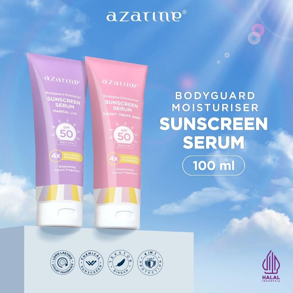 Jual Azarine BodyGuard Moisturizer Serum Sunscreen Badan SPF50 PA ...