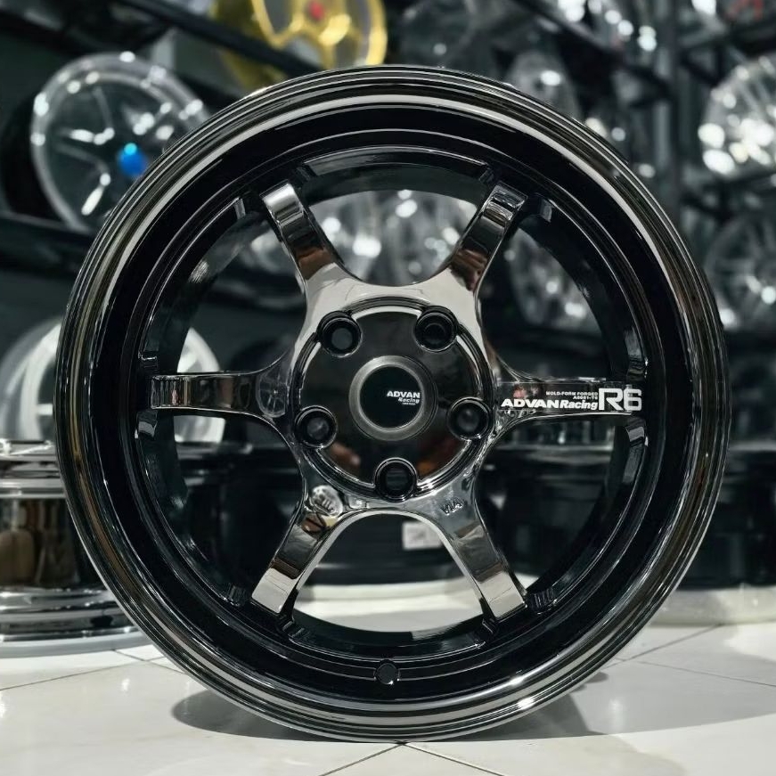 Jual velg ADVAN R6 FLOW FORMING LEBAR 7 PCD 5X114,3 velg mobil r16 velg ...