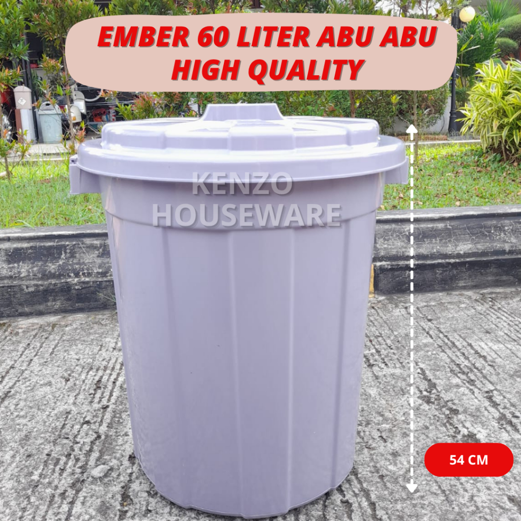 Jual Ember 60 Liter ABU YUTAKA Ember Plastik Gentong Bak Air Mandi Tong ...