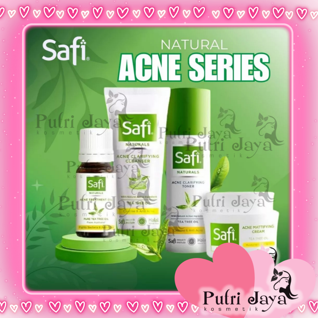 Jual SAFI- Natural Acne- Series Cleanser/Toner/Moisturizer (Perawatan ...