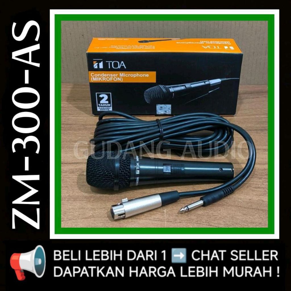 Jual MICROPHONE CONDENSER MIKROFON KONDENSOR TOA ZM-300 ZM 300 MIC ...
