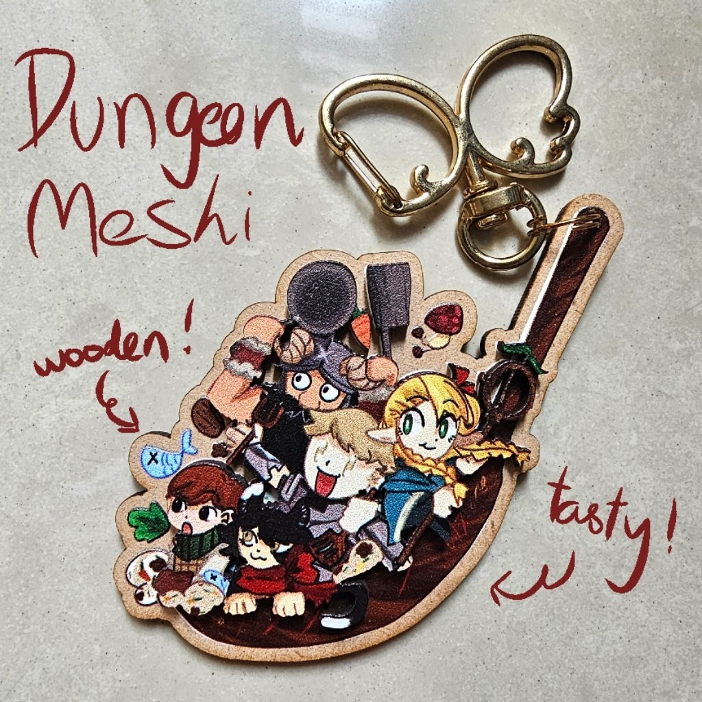 Jual Wooden 3D Keychain - Dungeon Meshi | Shopee Indonesia