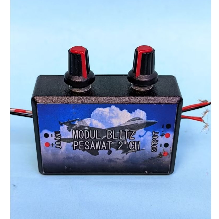 Jual Modul Blitz Pesawat 2 Channel Menggunakan Potensio Dan Relay 12v ...