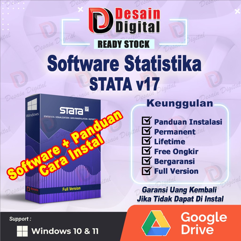 Jual (WIN/MAC) STATISTIK STATA 17 Full Version | Shopee Indonesia